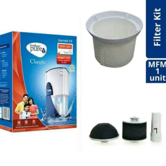 Jual Paket Filter Germkill Kit GKK 3000 Liter Microfiber Mesh Pureit ...