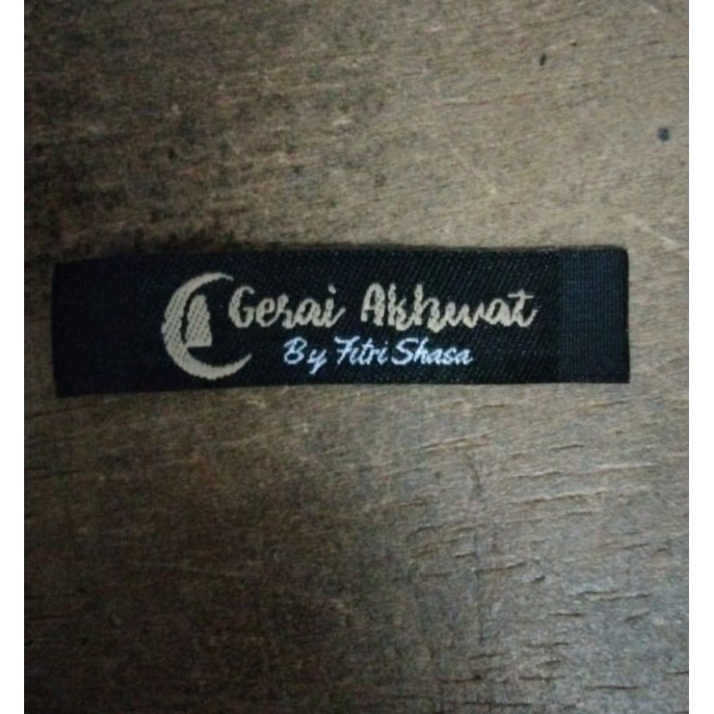 Jual Gerai Akhwat, Sisa pembayaran label Woven(bordir) | Shopee Indonesia