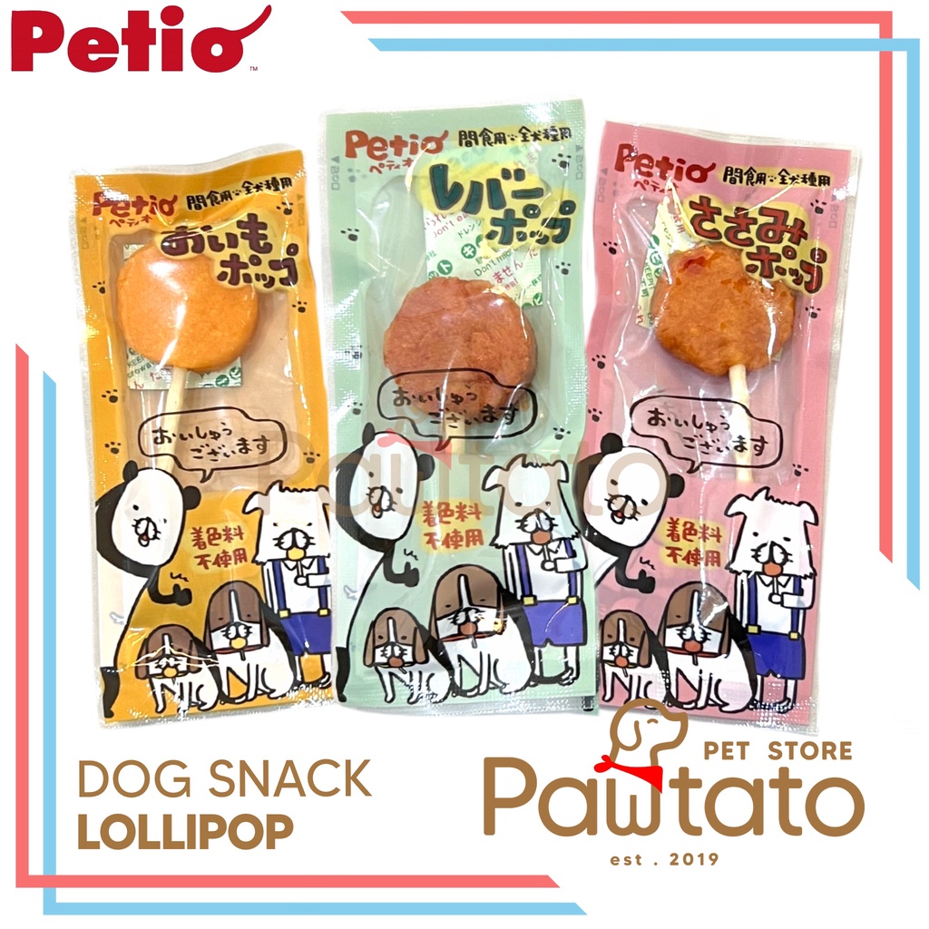 Jual Snack Anjing Petio Lollipop Potato Chicken Fillet Liver Puppy Dog ...