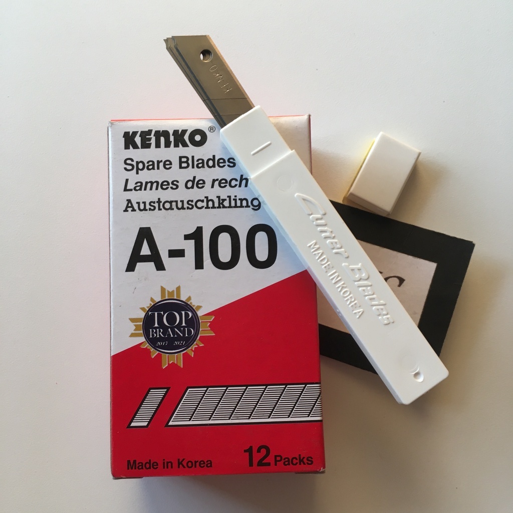 Jual Isi Cutter KENKO A-100/Refill Cutter Kenko/pisau (pack) | Shopee Indonesia