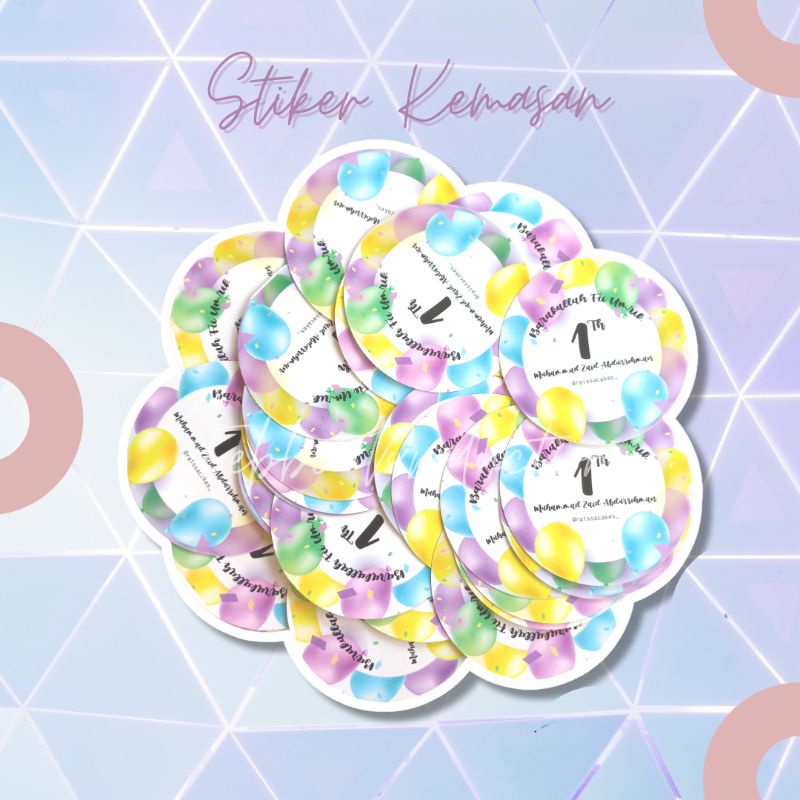 Jual [HARGA PER 10 PCS] Custom Stiker Bulat /Petak Palembang / Cutting ...