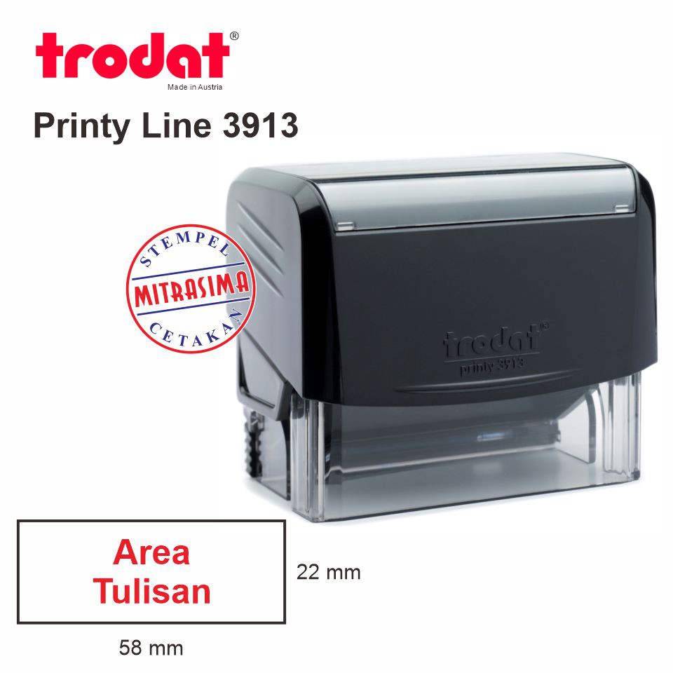 Jual Stempel Trodat 3913 ( Model Ekonomis bentuk Persegi ) | Shopee Indonesia