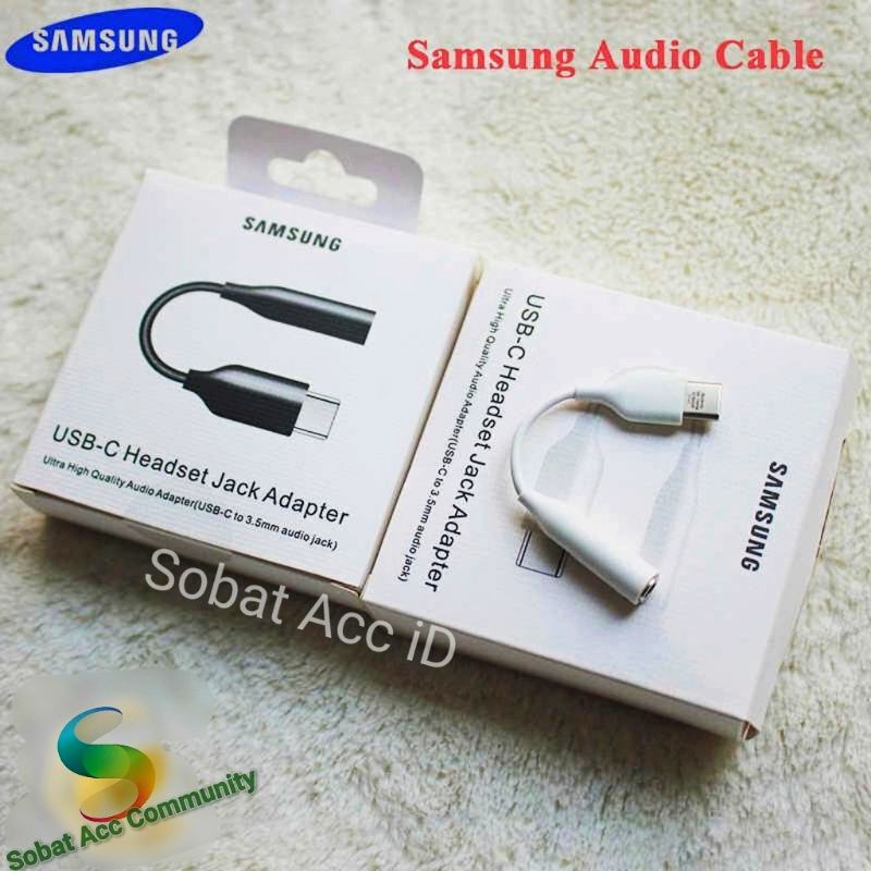 Jual Splitter SAMSUNG Type C /Sambungan Headset to Aux Samsung Type C ...