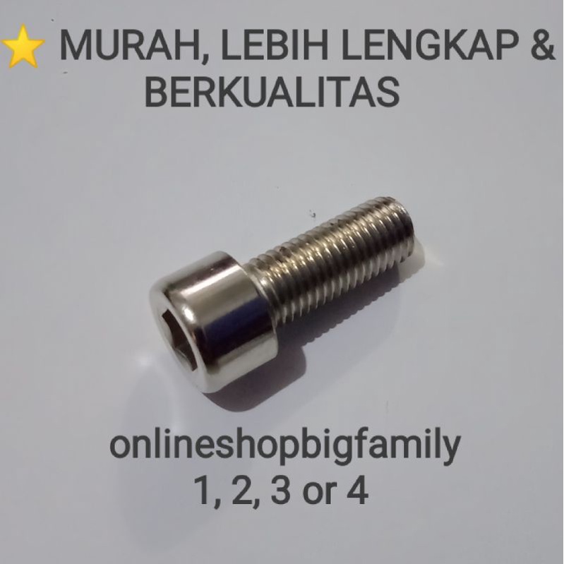 Jual BAUT L M10X25 (DRAT 14, PANJANG 2,5 C | Shopee Indonesia