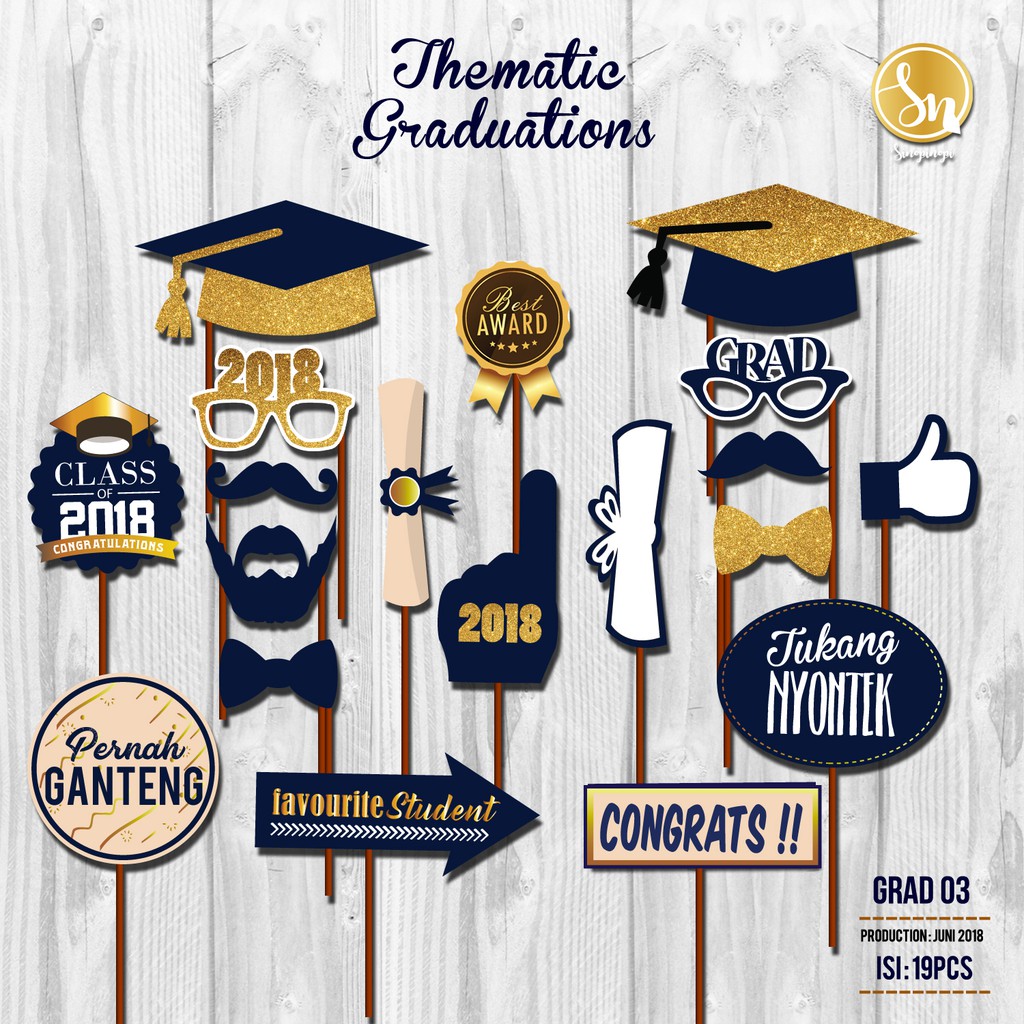Jual PROPS PHOTOBOOTH GRADUATIONS GRAD03 | PROPERTI FOTO TOPENG ...