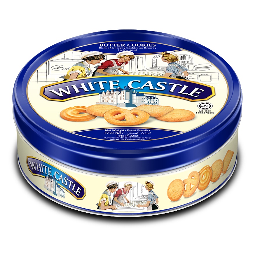 Jual White Castle Premium Butter Cookies Biskuit Mentega | Shopee Indonesia