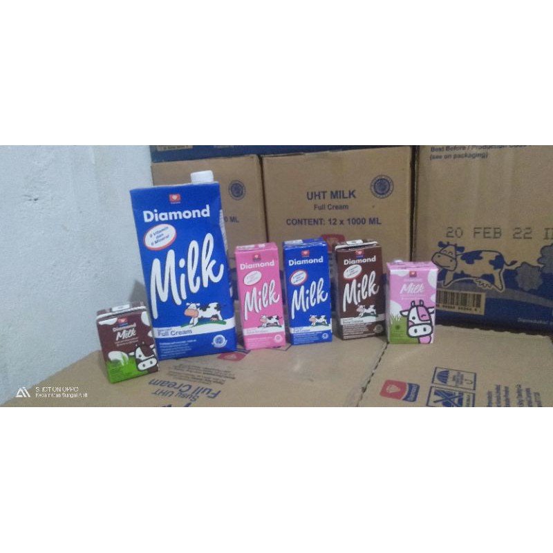 Jual susu uht DIAMOND berbagai varian rasa dan ukuran | Shopee Indonesia