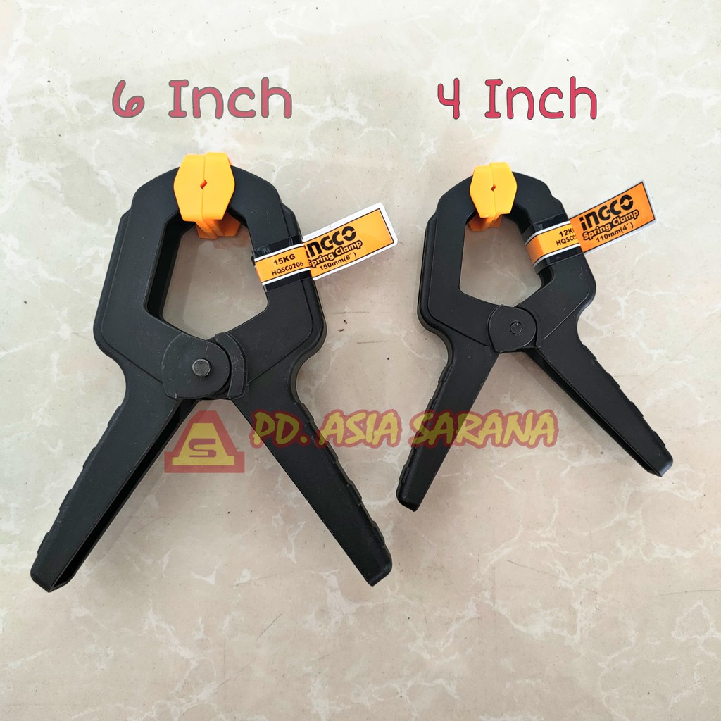 Jual Spring Clamp 6" Inch INGCO HQSC0206 Catok Klem Clip Klip Jepit ...