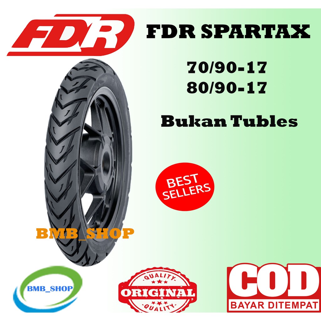 Jual Ban FDR Spartax ring 17 bukan tubles tubetype untuk motor bebek ...