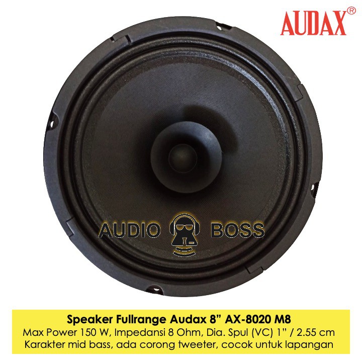 Jual Speaker 8 inch Fullrange Audax AX - 8020 M8 Outdoor AX-8020 8 in 8" | Shopee Indonesia