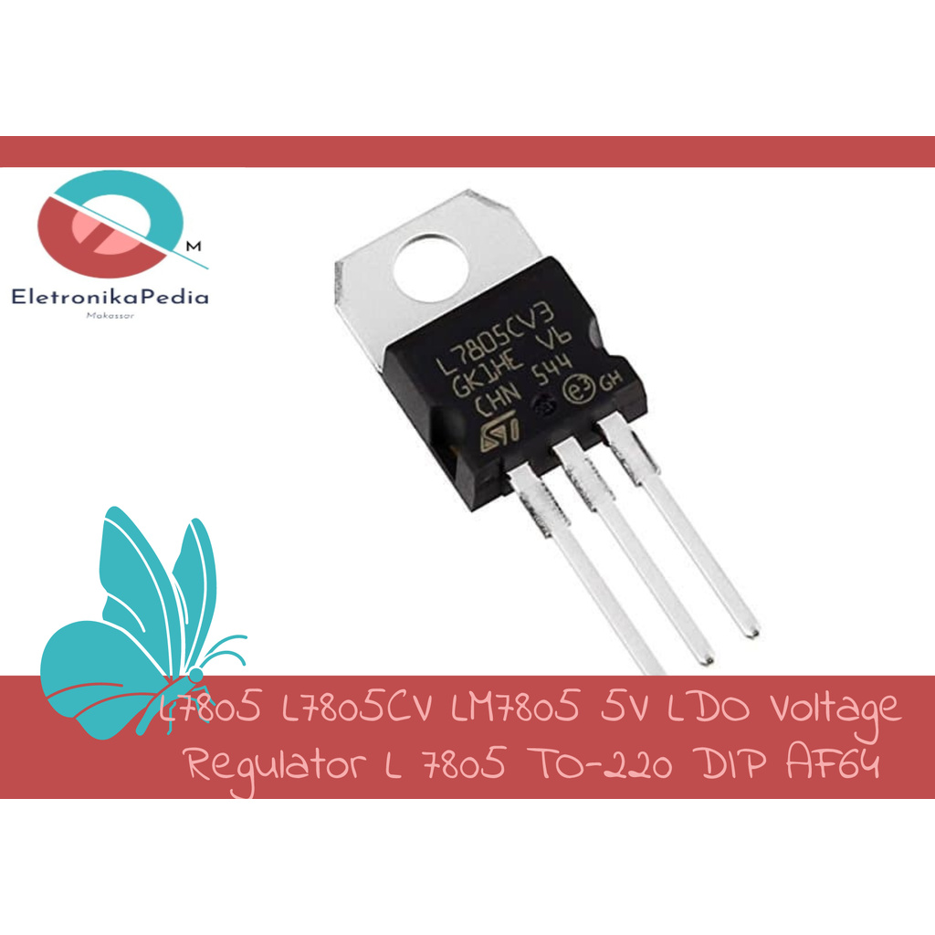 Jual L7805 L7805CV LM7805 5V LDO Voltage Regulator L 7805 TO-220 DIP AF64 | Shopee Indonesia