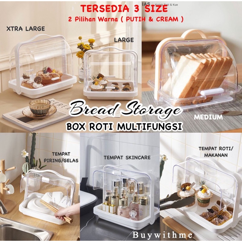 Jual Bread Storage / Kotak Roti dan Kue Tempat Penyimpanan Roti Wadah ...