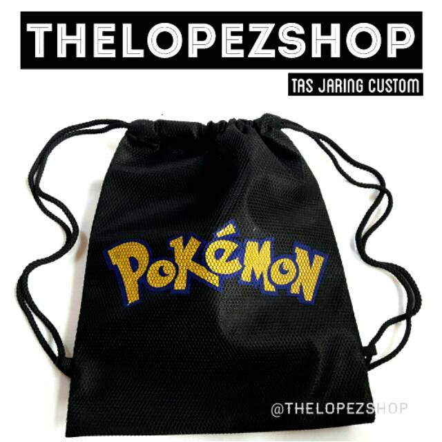 Jual Tas Jaring Pokemon / Tas Serut Pokemon | Shopee Indonesia