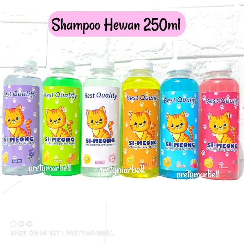 Jual Shampoo Hewan Kucing 250ml Si Meong Anti Kutu Jamur Murah | Shopee ...