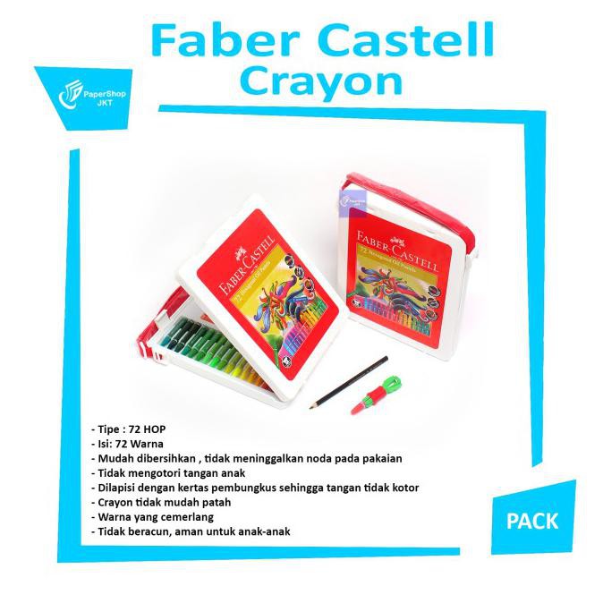 Jual Faber Castell Hexagonal Oil Pastel Crayon 72 Colours Color Warna ...