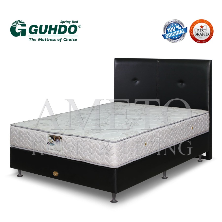 Jual Guhdo Springbed New Prima 200x200 Atlantic HB Sienna Full Set | Shopee Indonesia
