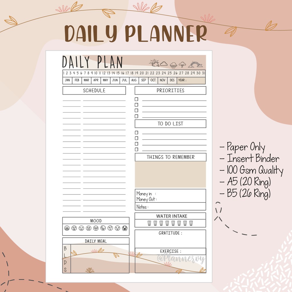 Jual DAILY PLANNER | Shopee Indonesia