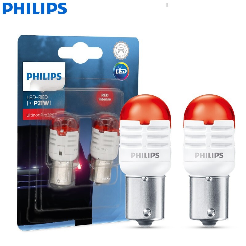 Jual PREORDER Philips LED P21W BA15s 1156 S25 12V Ultinon Pro3000 Red ...