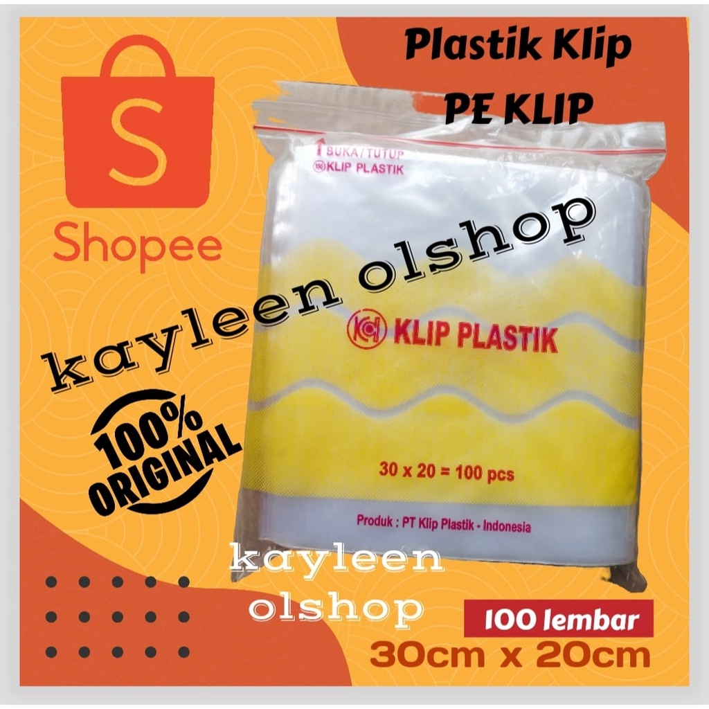 Jual PLASTIK ZIP LOCK 20 X 30 PLASTIK KLIP ZIPLOCK CLIP 20 X 30 100 PCS ...