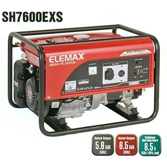 Jual Elemax SH7600-EXS Mesin Generator Set Genset Honda Bensin ...