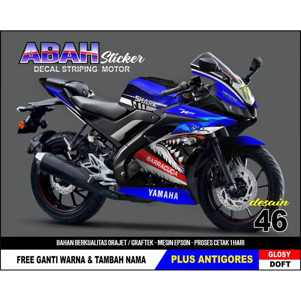 Jual Sticker Decal R15 V3 Sticker Decal Yamaha Decal R15 V.3 Desain 46 ...