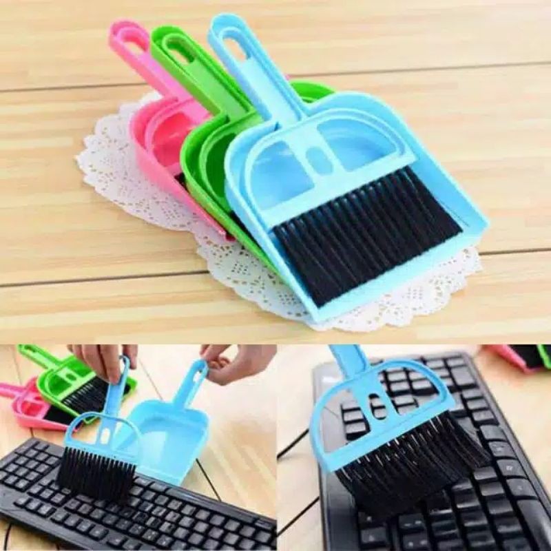 Jual MINI DUSTPAN SAPU MINI / SAPU PENGKI MINI 1 SET | Shopee Indonesia