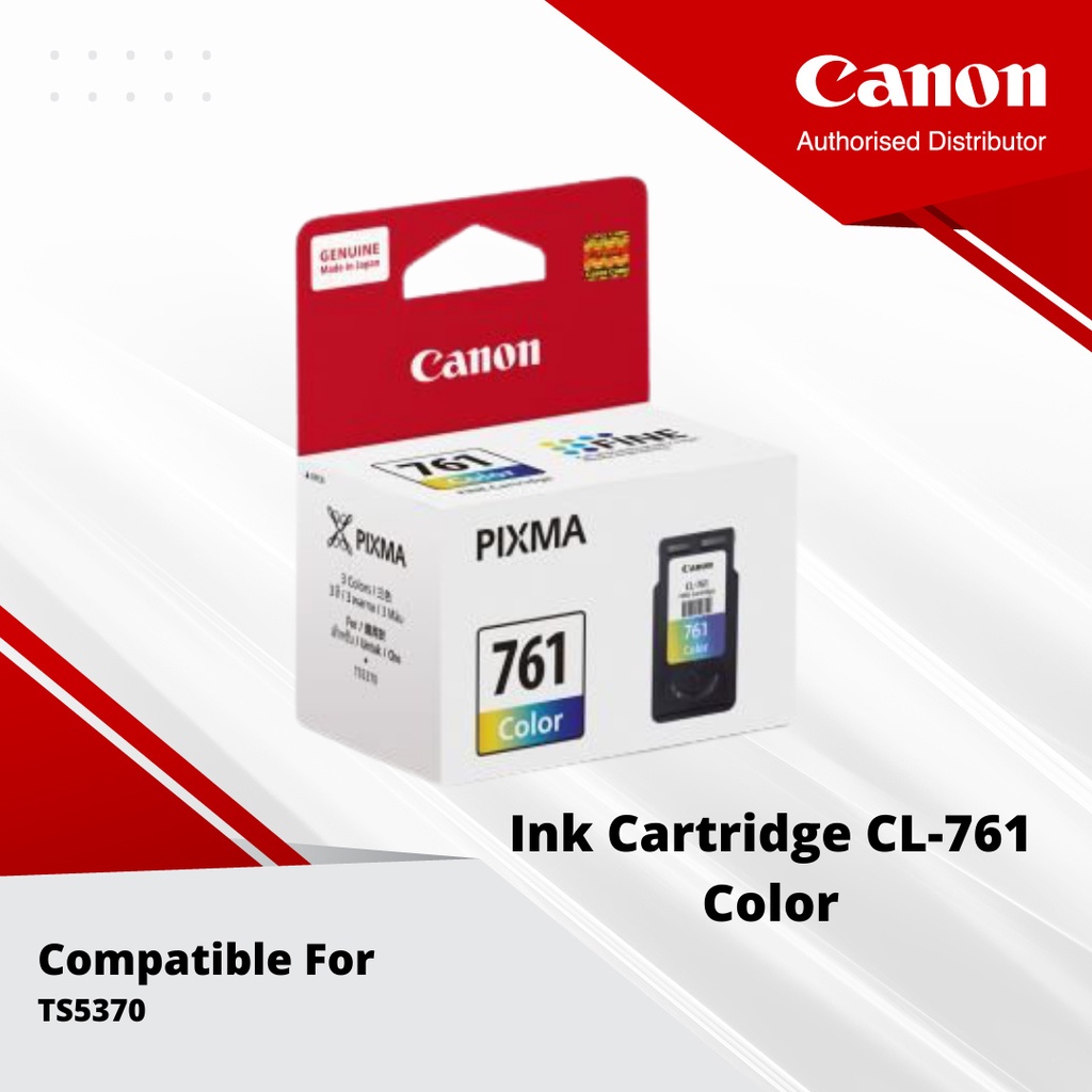 Jual Tinta Original Canon 761 Color CL-761 - Tinta Canon TS5370 TS5370a ...