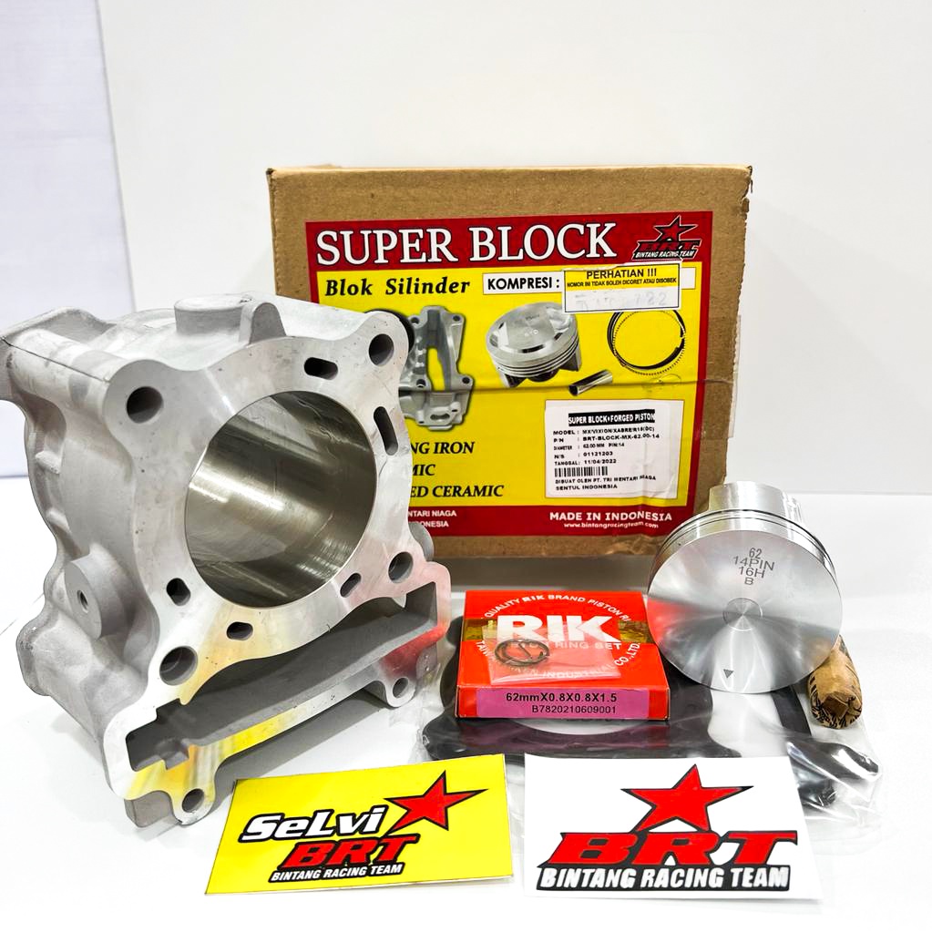 Jual BLOK BRT CERAMIC JUPITER MX VIXION MX KING NVL NVA R15 XABRE ...