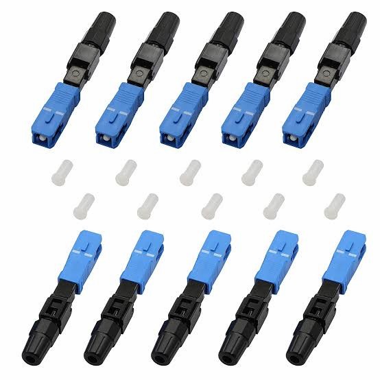 Jual 10pcs Fast connector single mode kabel fiber optiK konektor hijau ...