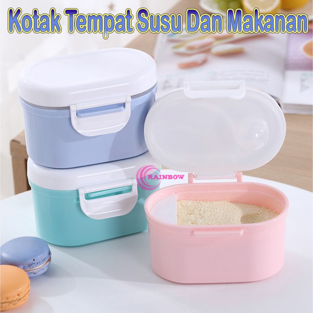 Jual Tempat Kotak Wadah Penyimpanan Susu Bubuk Bayi Anti Tumpah / Wadah ...