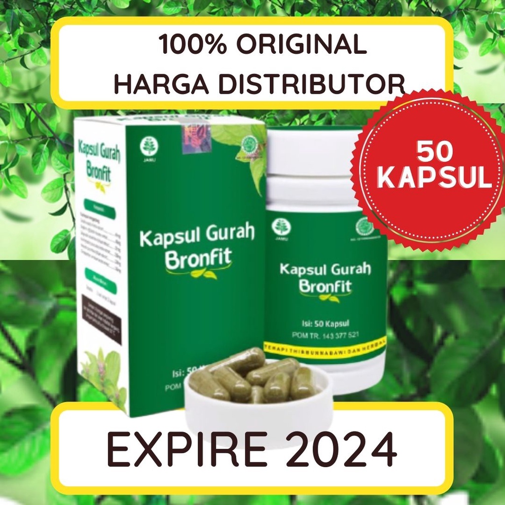 Jual Kapsul Bronfit Naturafit 100% ORIGINAL ISI 50 KAPSUL | Shopee ...