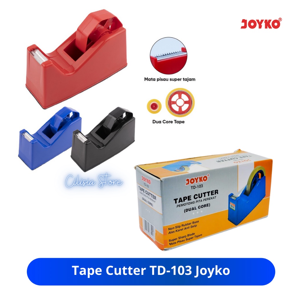 Jual Tape Dispenser / Tape Cutter TD-103 Joyko/ Pemotong Selotip ...