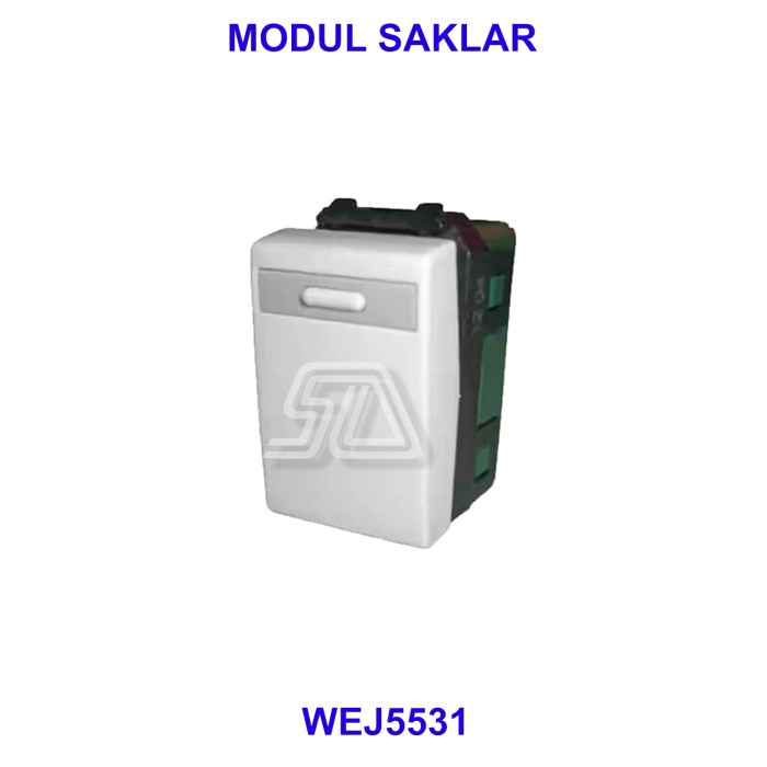 Jual Panasonic Mata Saklar Wide series Kecil Biasa - 1 Arah WEJ5531 ...