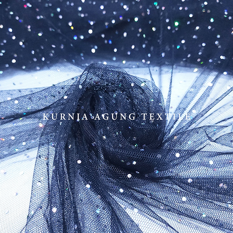 Jual Soft Tulle Gliter Meteran Kain Tile Sparkling Sprinkle Tile ...