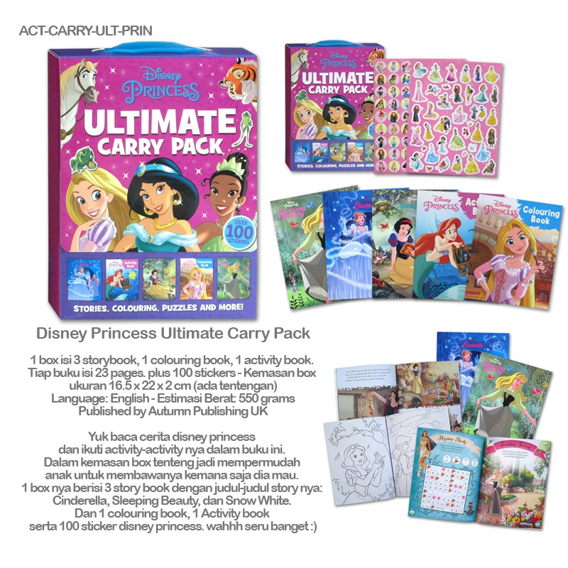 Jual Disney Princess Ultimate Carry Pack | Shopee Indonesia