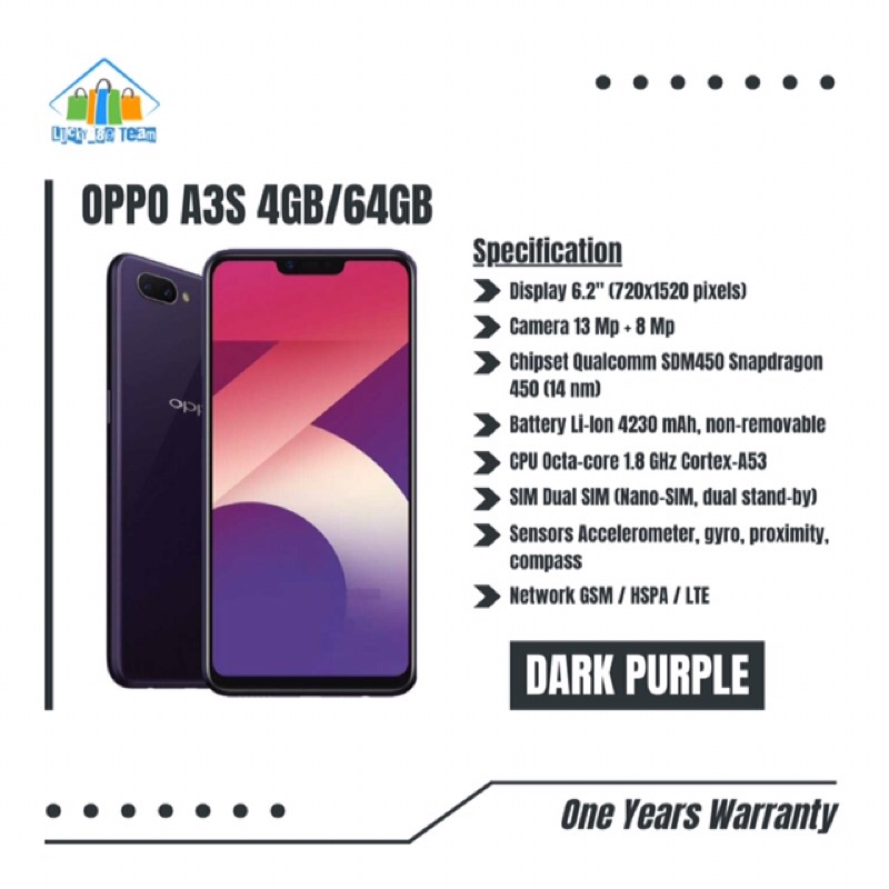 Jual OPPO A3S 6GB/128GB GARANSI 1 TAHUN | Shopee Indonesia