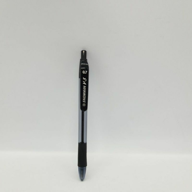 Jual ballpoint / pulpen / pen snowman V5 0.7 hitam biru merah | Shopee ...