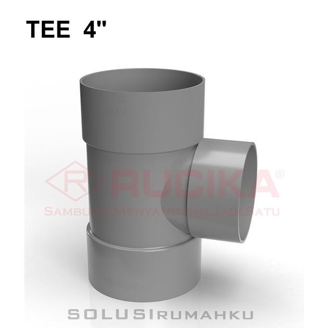 Jual RUCIKA TEE D 4" / Tie 4 inch T Sambungan Pipa T Cabang 3 | Shopee ...