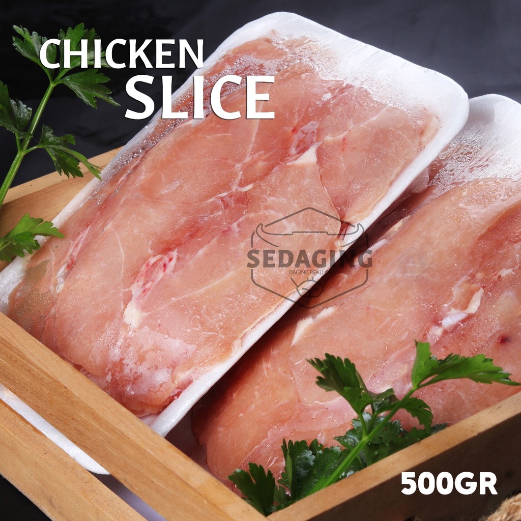 Jual Daging Ayam Slice 500gr / Chicken Slice Fillet / Ayam Slice Tipis ...