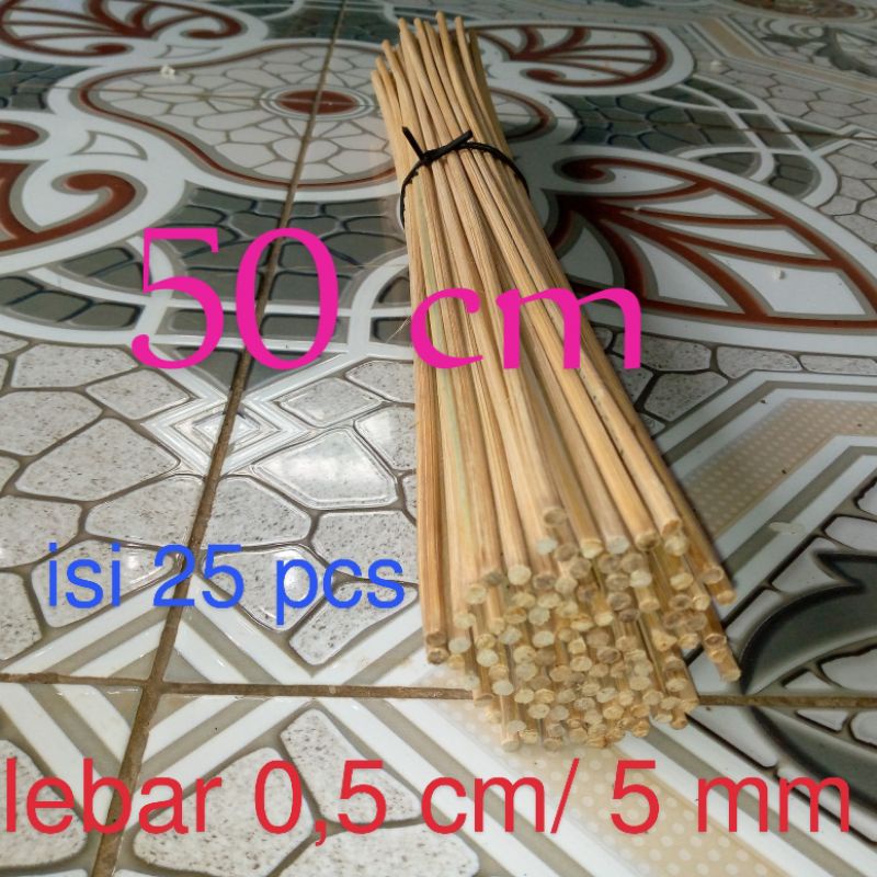 Jual Stik bambu 50 cm 5mm original super | Shopee Indonesia