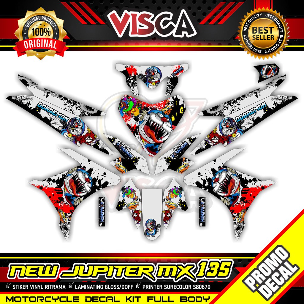 Jual (COD) Stiker Jupiter Mx 135 New Full Body Decal Jupiter Mx 135 New 2011 2012 2013 2014 2015 ...