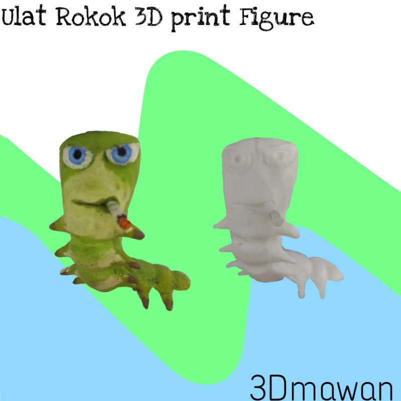 Jual Ulat Rokok 3D print Figure | Shopee Indonesia