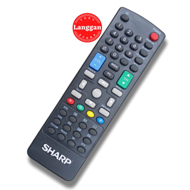 Jual Remot Remote TV Sharp Aquos LCD LED 3D | Shopee Indonesia