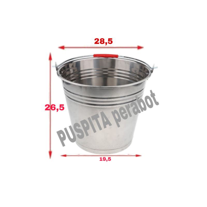 Jual EMBER SETAINLESS DENGAN HANDLE 3G | EMBER TIMBA | Shopee Indonesia