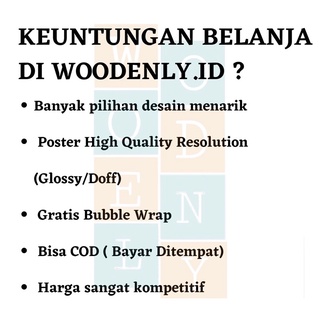 Jual WOODENLY - 10 x 20 CM Hiasan Dinding Kamar BUNGA HIAS TULIP MAWAR Pajangan Poster Wall ...
