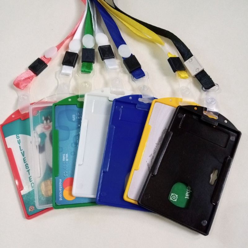 Jual Paket Casing ID Card Plastik dengan Tali Impor Kait Karet 1cm ...