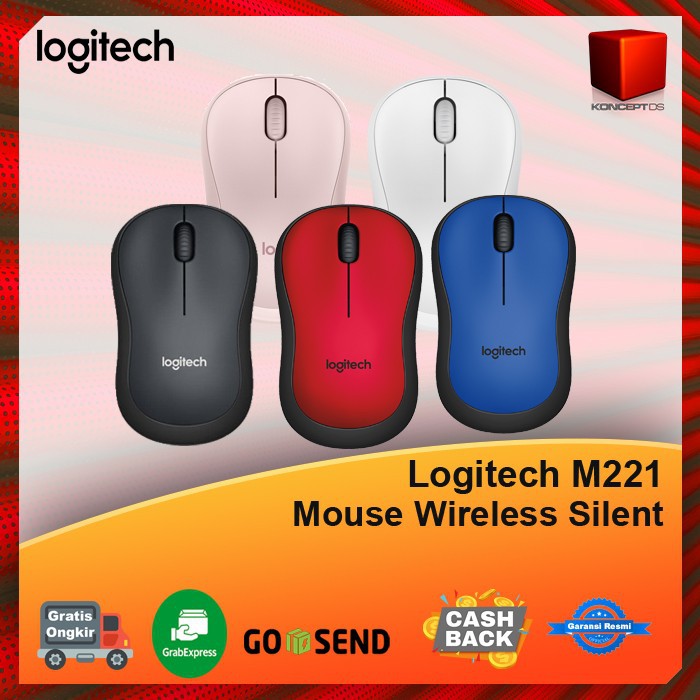 Jual Logitech M221 Mouse Wireless Silent Original | Shopee Indonesia