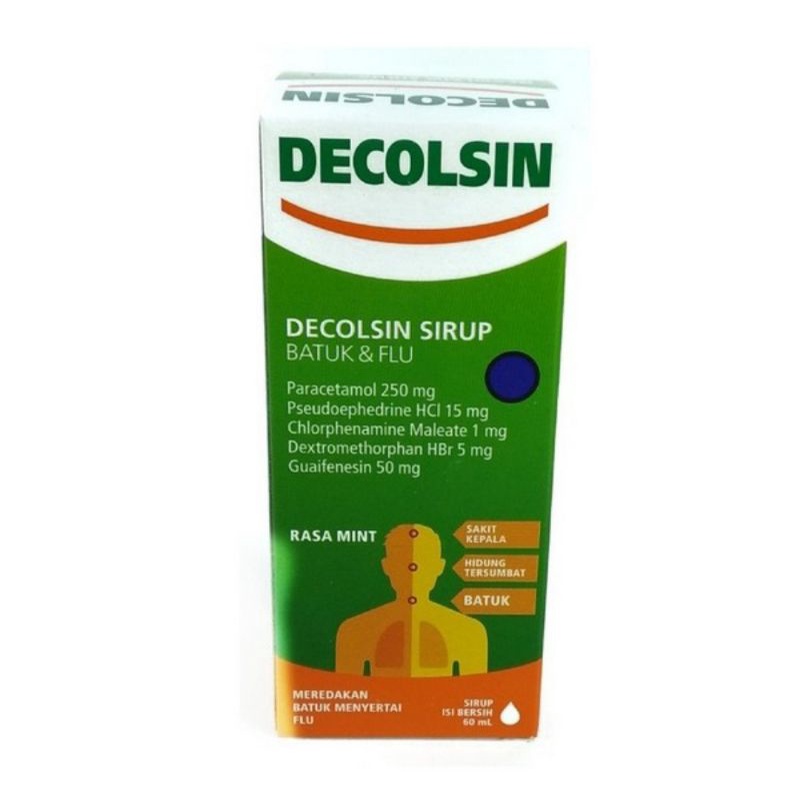 Jual Decolsin Syrup 60ml - Obat Batuk dan Flu | Shopee Indonesia