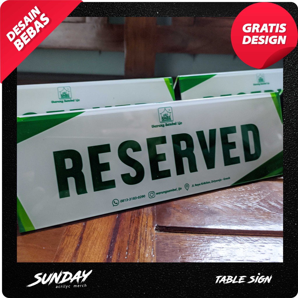 Jual Table Sign / Receptionist | Shopee Indonesia