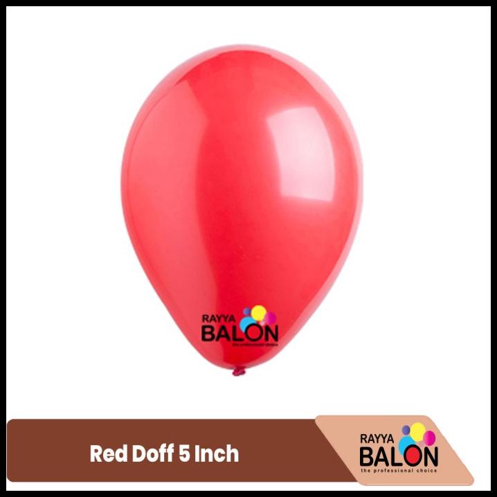 Jual Balon Latex Doff Red 5 Inch Kualitas Jerman | Shopee Indonesia